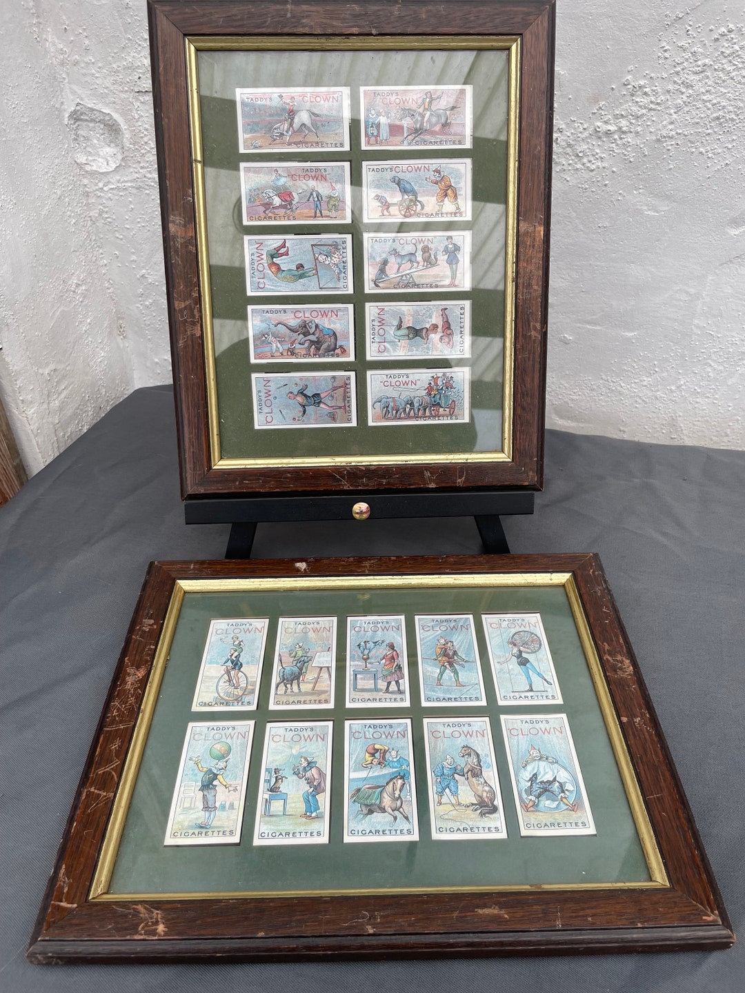A Full Set of Framed Taddy Clown Cigarette Cards - Etsy