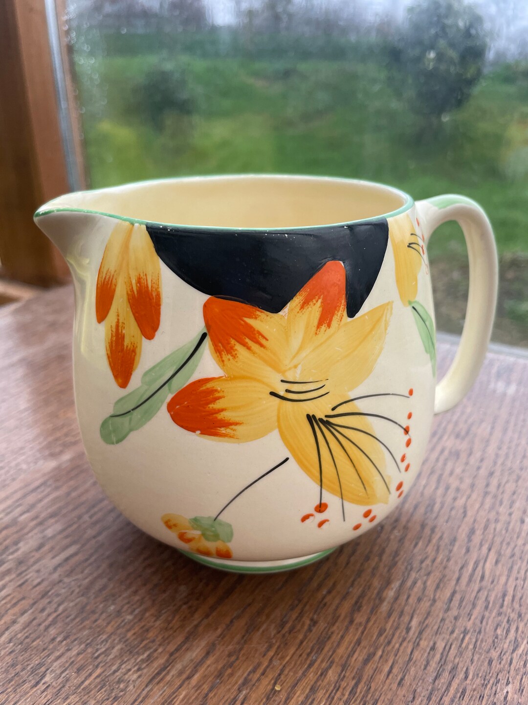 Crown Devon Art Deco devon Lillys Pitcher Jug - Etsy