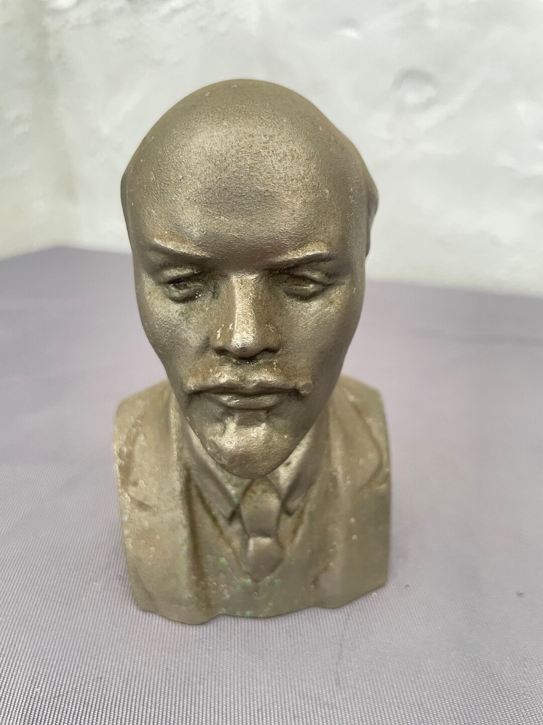 Lenin Bust Sculpture CPSU Party Communism Metal Silumin 1984 Year ...