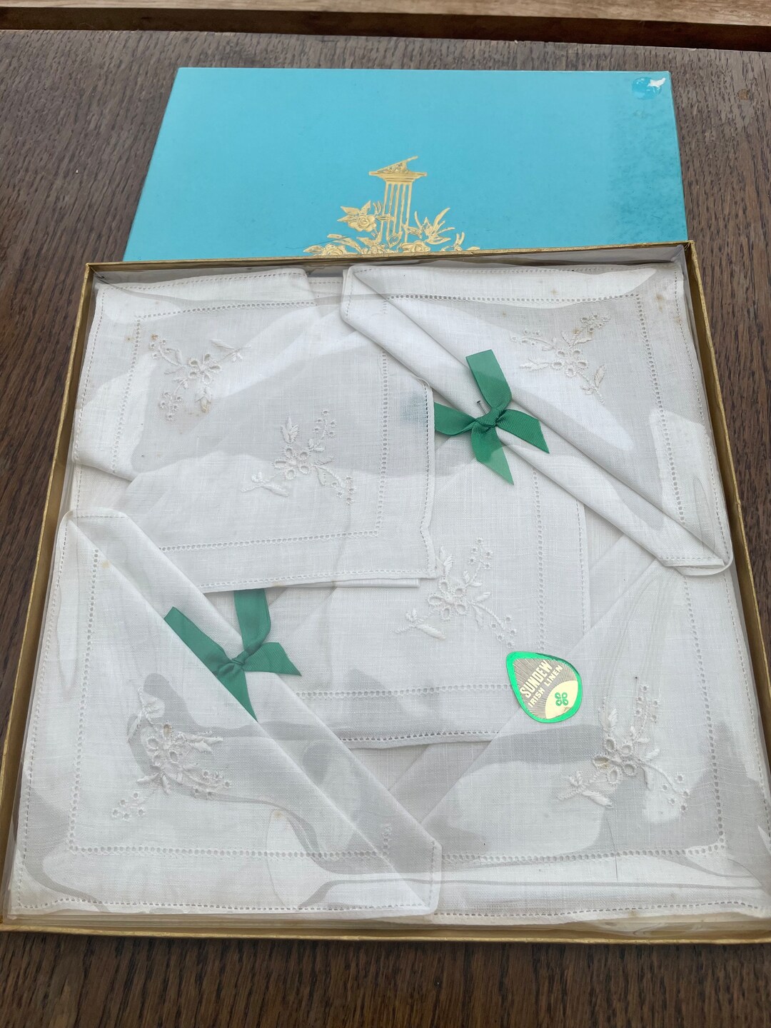 Set of 8 Sundew Ladies White 'floral' Irish Linen Handkerchiefs - Etsy