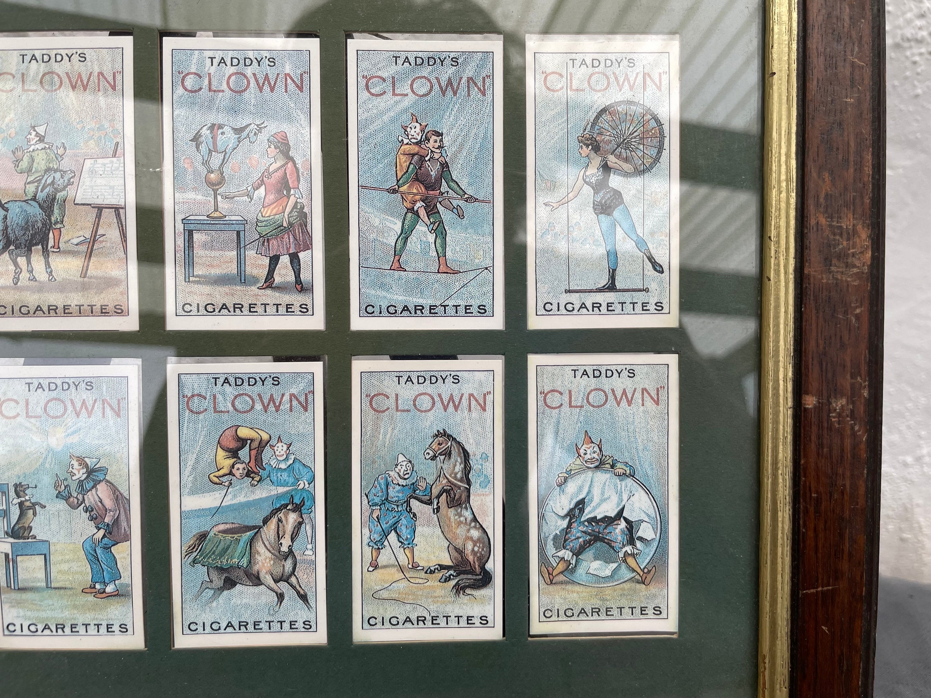 A Full Set of Framed Taddy Clown Cigarette Cards - Etsy