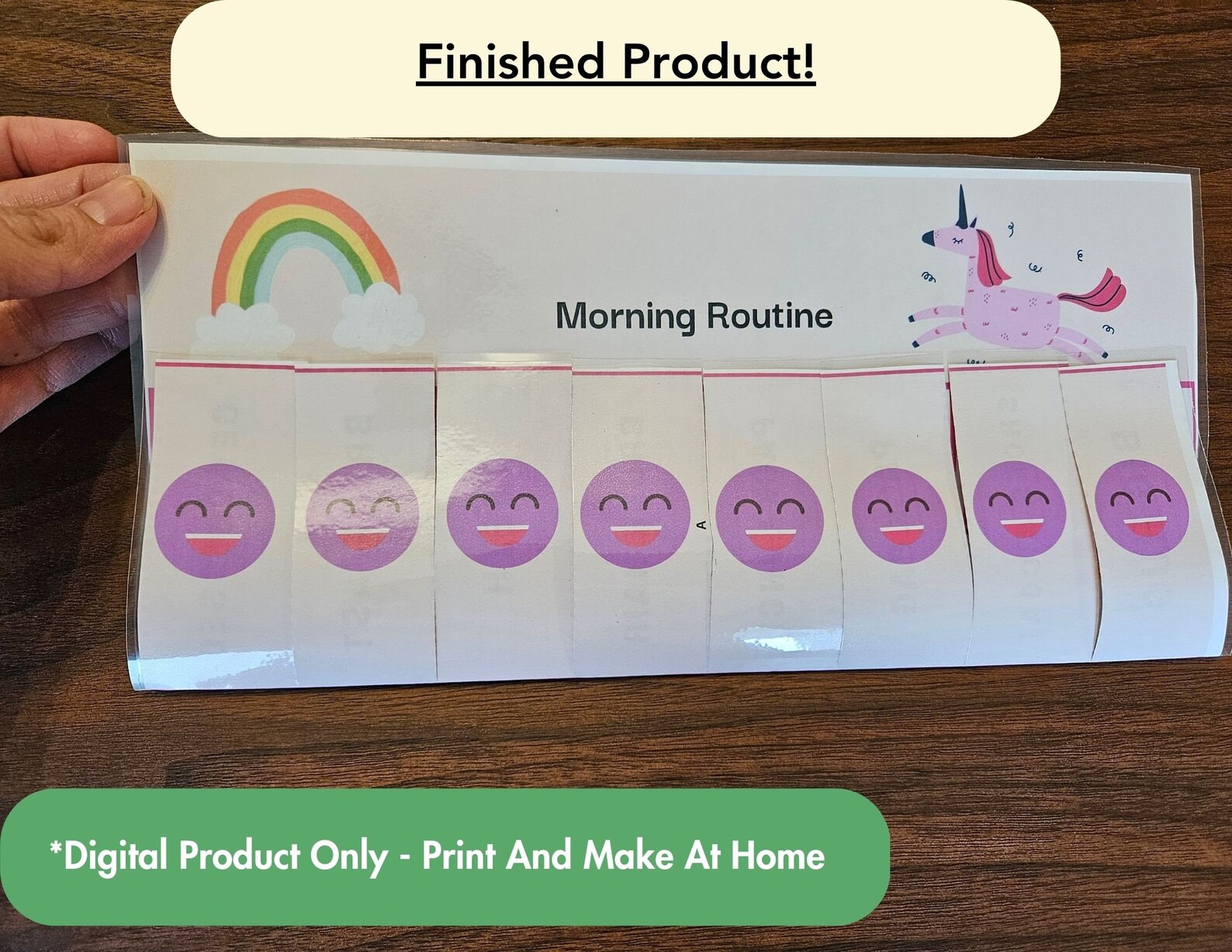 Morning Routine Chart, Printable Folding / Flip Chart: Kids Before ...