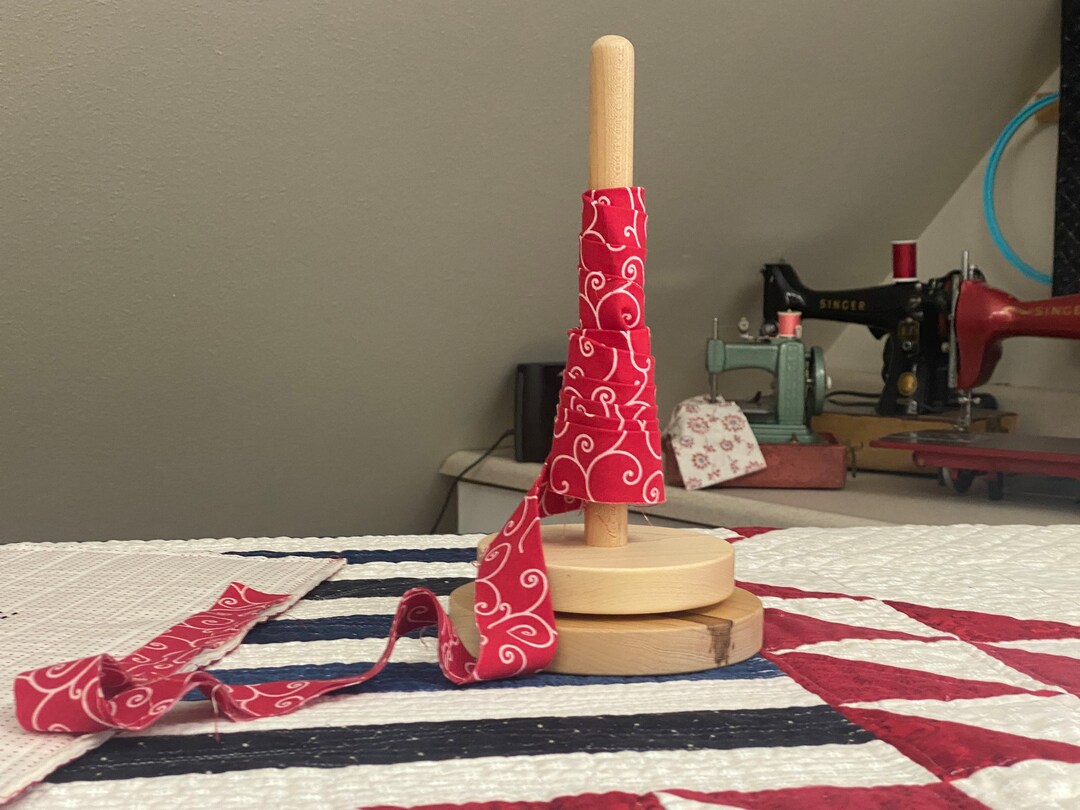 Aspen Bridge Designs Quilter's Binding Spool – Usa-made Maple Wood Tool ...