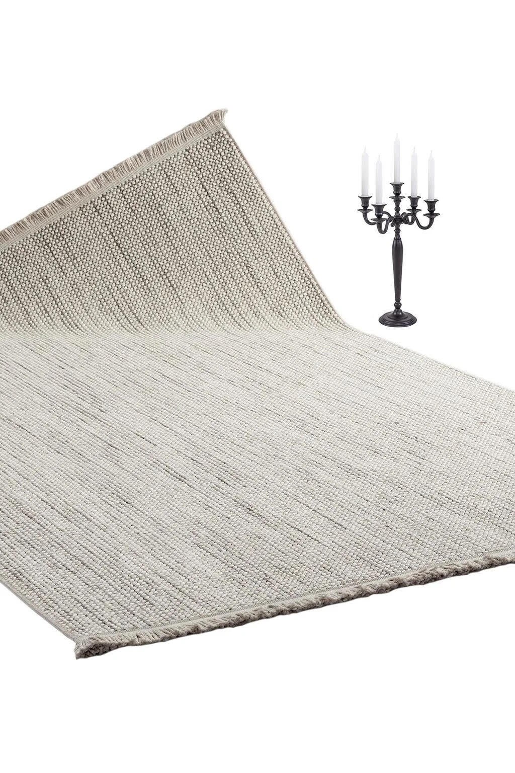 Cream Minimal Rug Carpet, Fringed Carpet, Home Decor Carpet, Point ...
