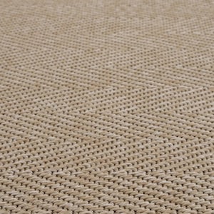 Natural Jute Area Rug – Herringbone Pattern – Washable Boho Rug for ...