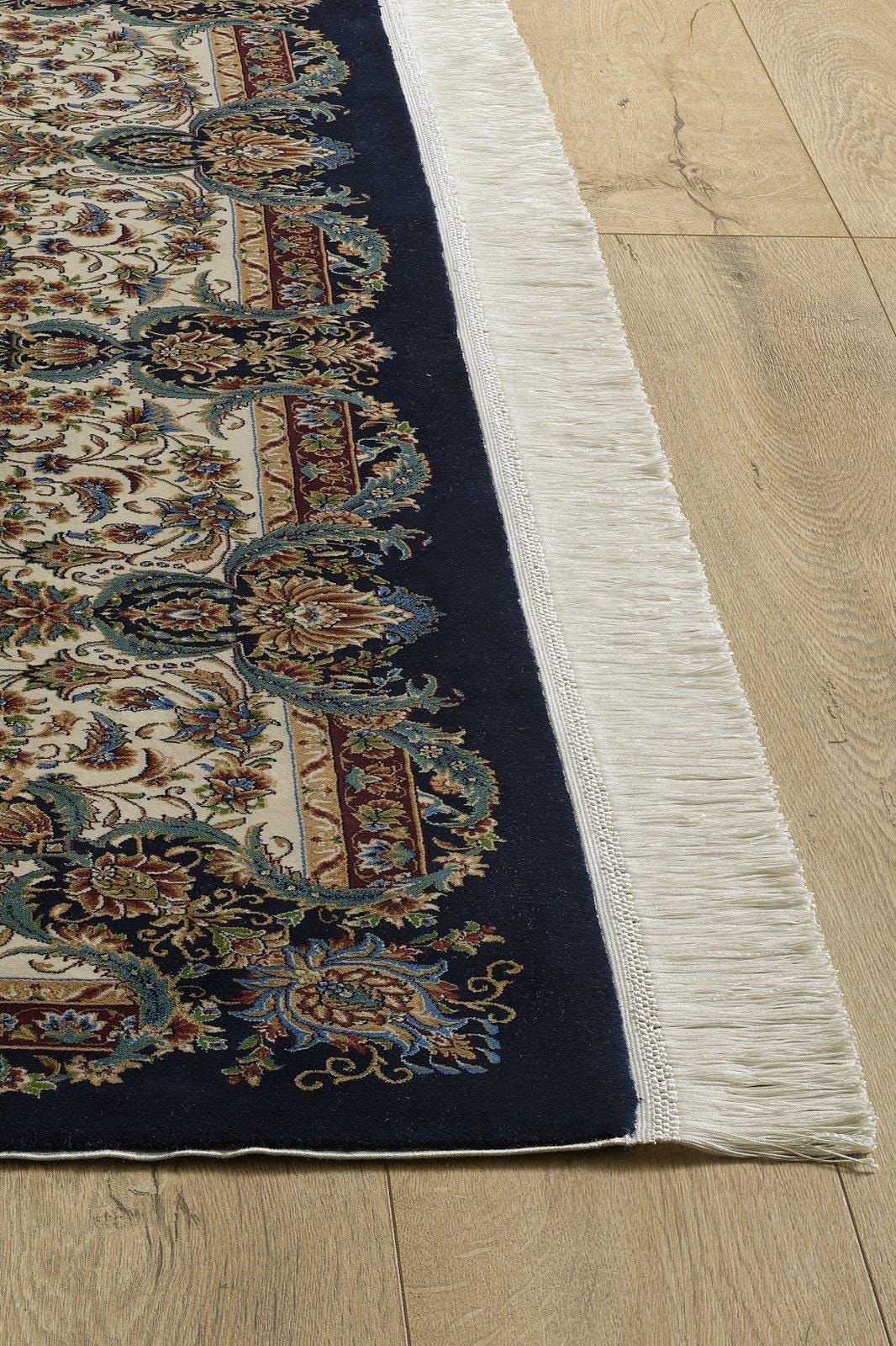 Each Carpet Loop Bears the Marks of Mastery and Patience; Blue Silk ...