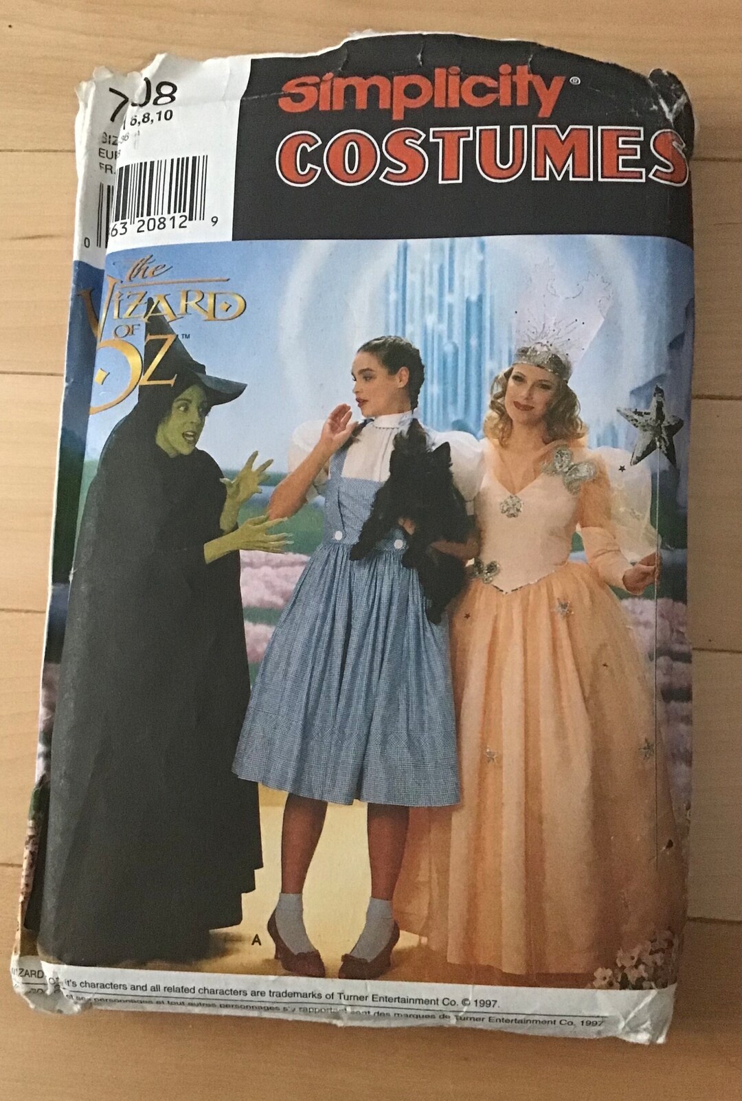 The Wizard of Oz 1997 Simplicity Sewing Pattern 7808 Size H 6-10 ...