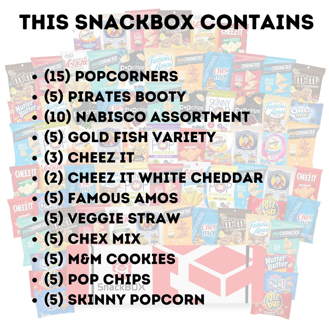 Office Chips & Cookies Catering Variety Snack Box Care Package (70 ...