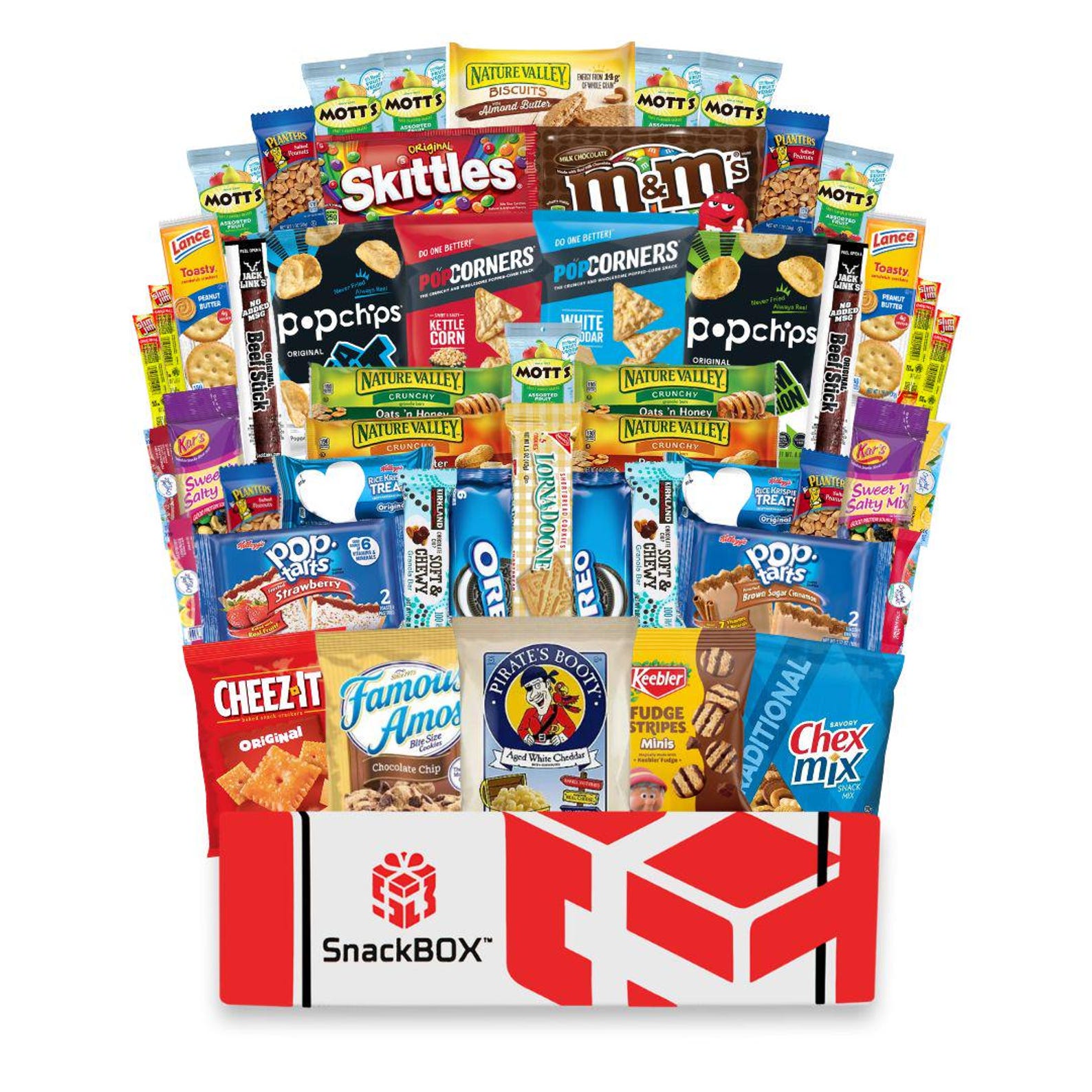 Original Snack BOX Care Package With Chips Candy and Cookies (50 Snacks ...