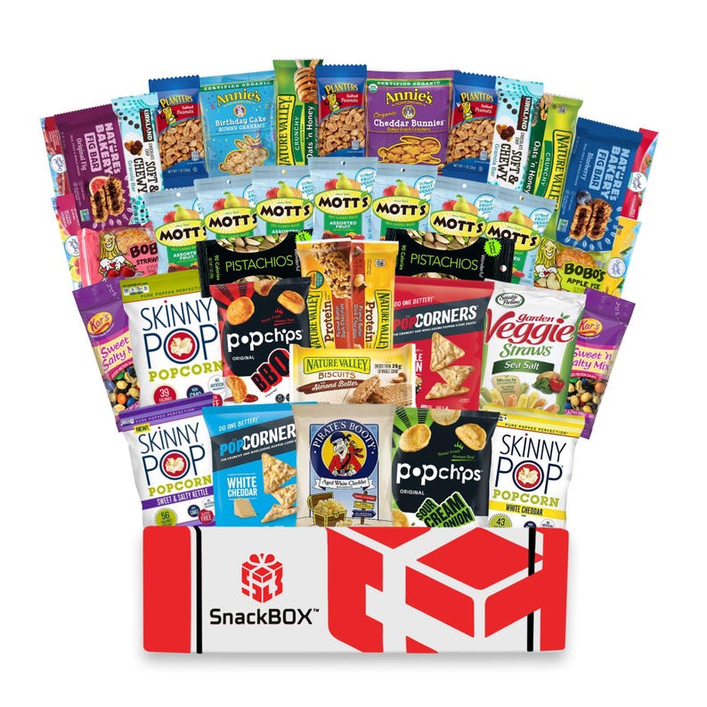 Healthy Snack Box Assortment Care Package 40 Snacks by Snackbox - Etsy