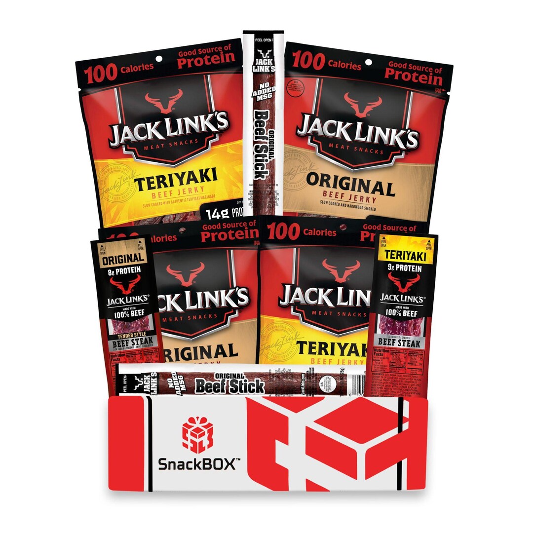 Jack Link's Beef Jerky Snack Box Care Package (8 Snacks) by | Snackbox ...