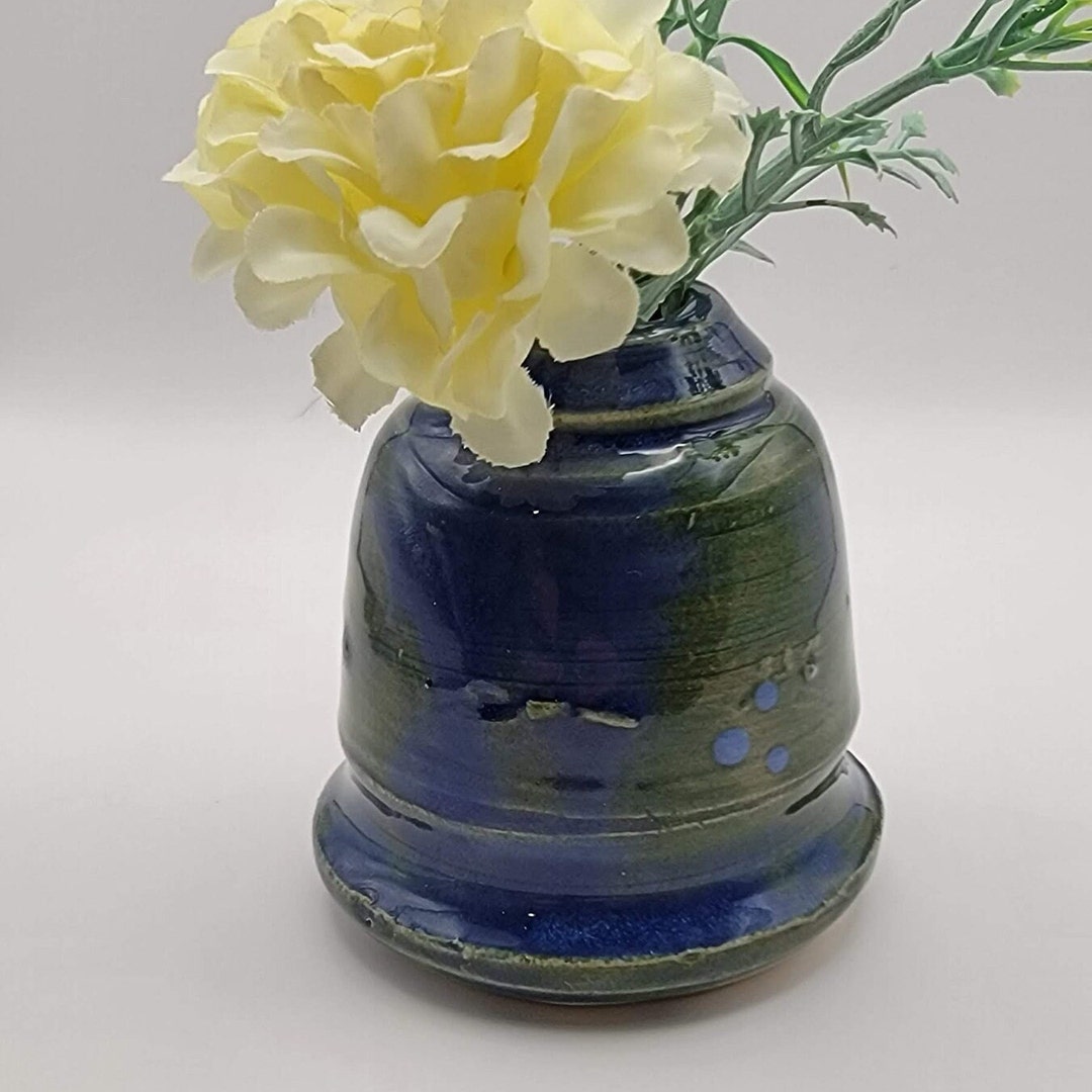 Floating Blue Bud Vase Bell Style - Etsy