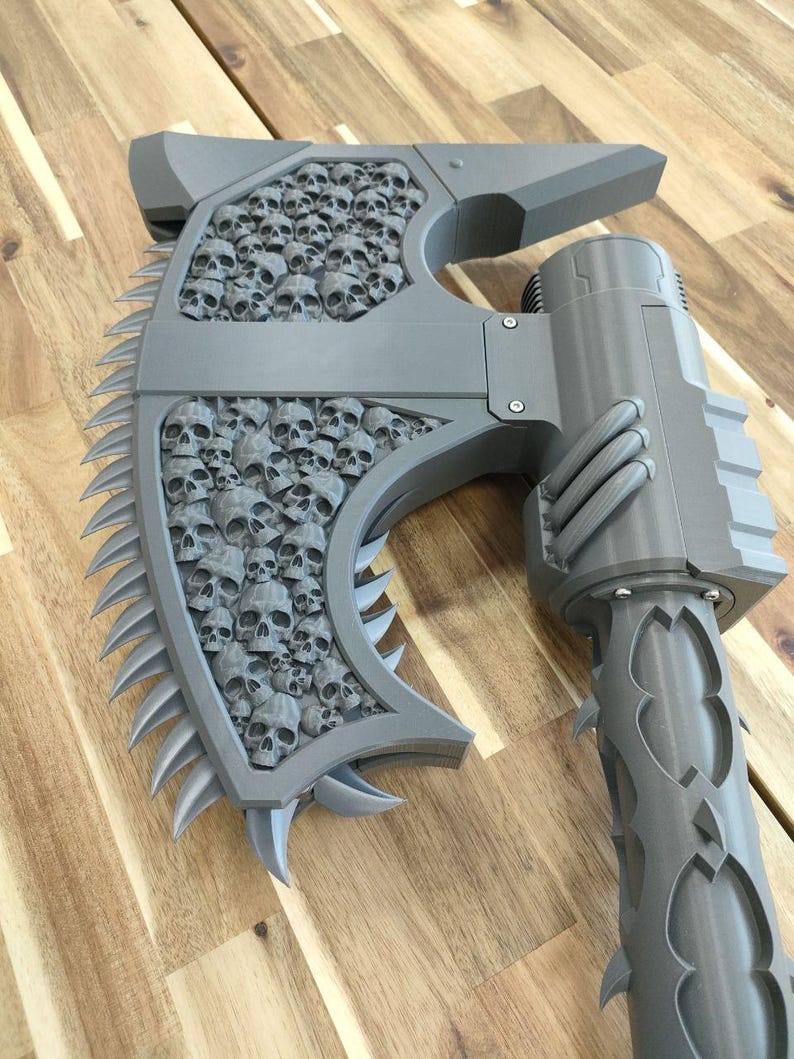 Motorized Demon Chain Axe With Sound Effect Physical Copy NOT PAINTED ...