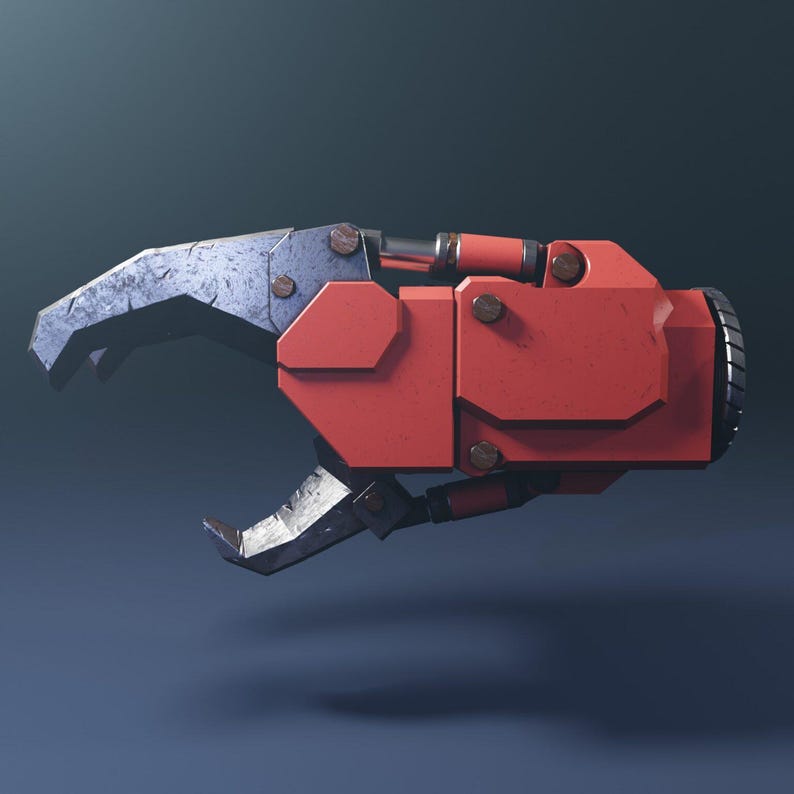 Articulated Fully 3d Printer Power Claw STL, Cosplay Weapon, 3d Print ...