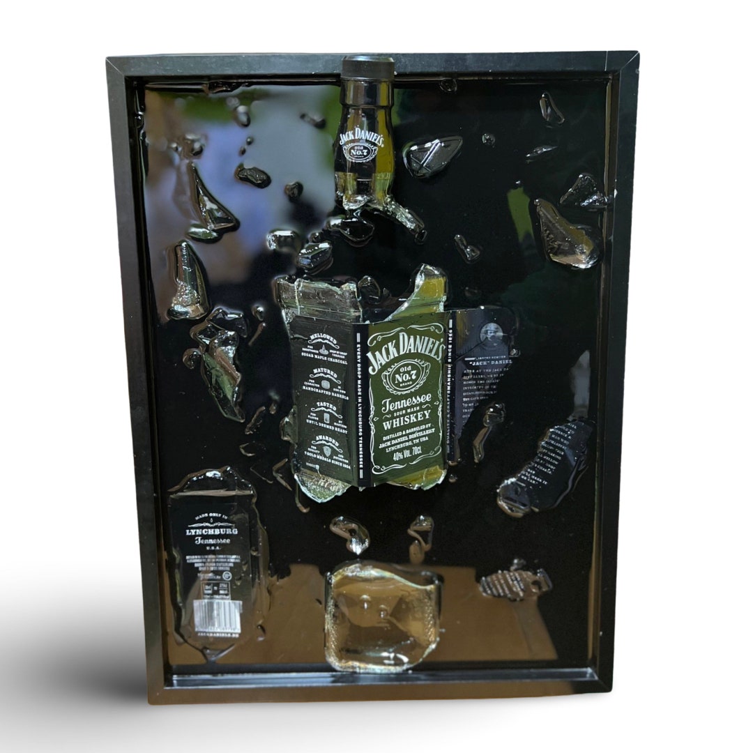 Jack Daniel's Broken Bottle Art - Etsy