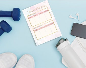 FITNESS PLANNER | Printable Workout Tracker | Exercise Tracker ...