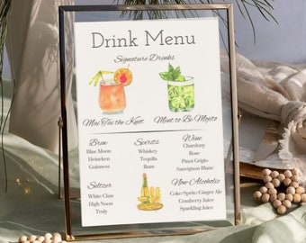Menu Template - Etsy
