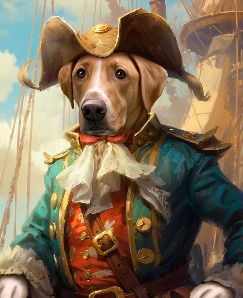 Birthday Gift for Son, Magical Pet Portrait, Custom Pet Wizard, Unique ...
