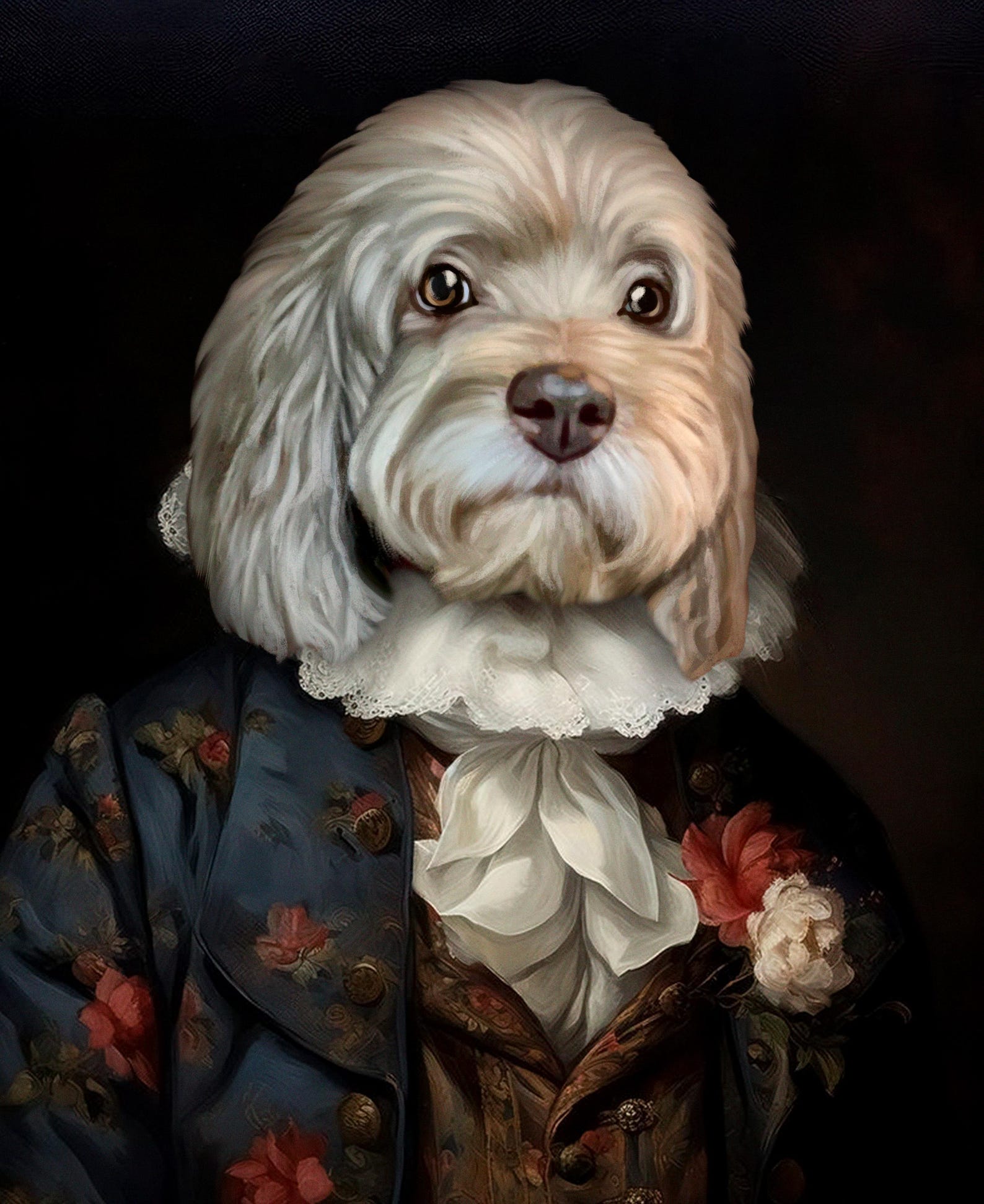 Pet Memorial Gift, Custom Pet Portrait, Dog Painting, Gift for Dad, Pet ...