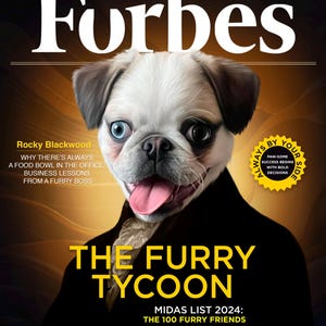 Custom Pet Portrait, Unique Pet Magazine Cover, Personalized Dog in ...