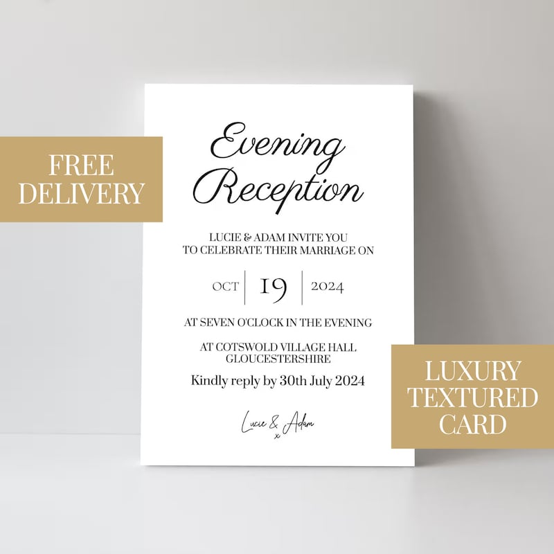 Evening Invite - Etsy UK