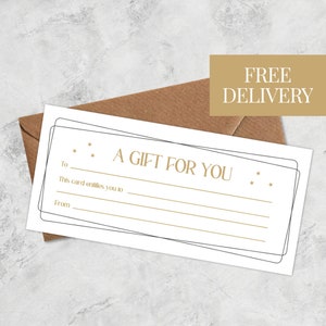 Custom Gift Voucher | Luxury Gift Voucher | Custom Gift Card | Gift ...