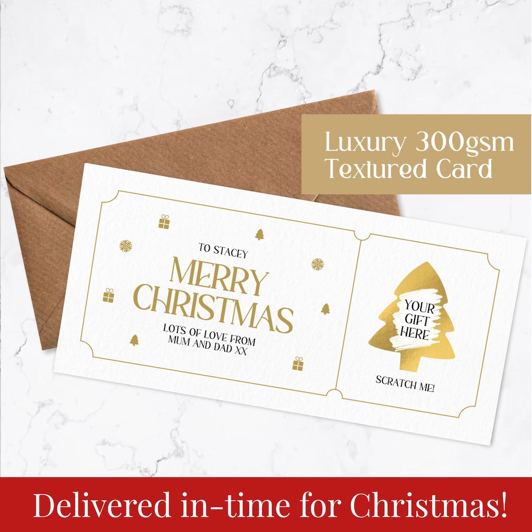 Christmas Scratch Card | Personalised Scratch Card, Christmas Scratch ...