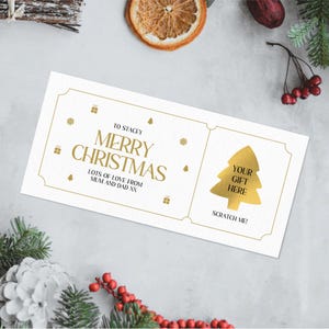Christmas Scratch Card Personalised Scratch Card, Christmas Scratch to ...