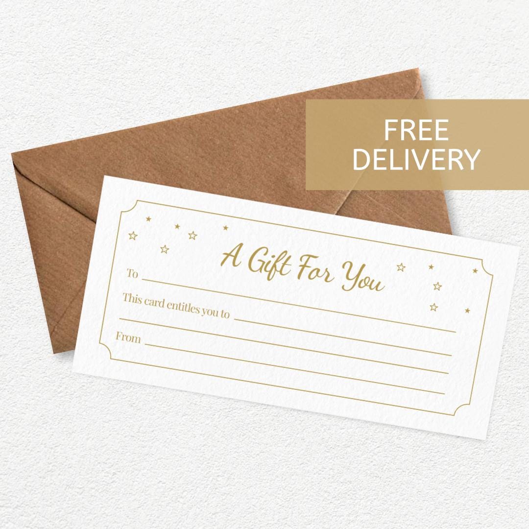Custom Gift Voucher | Luxury Gift Voucher | Custom Gift Card | Gift ...