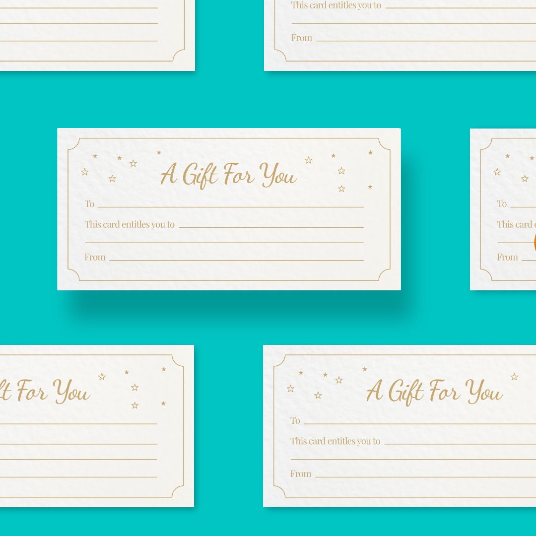 Custom Gift Voucher Luxury Gift Voucher Custom Gift Card Gift Voucher ...