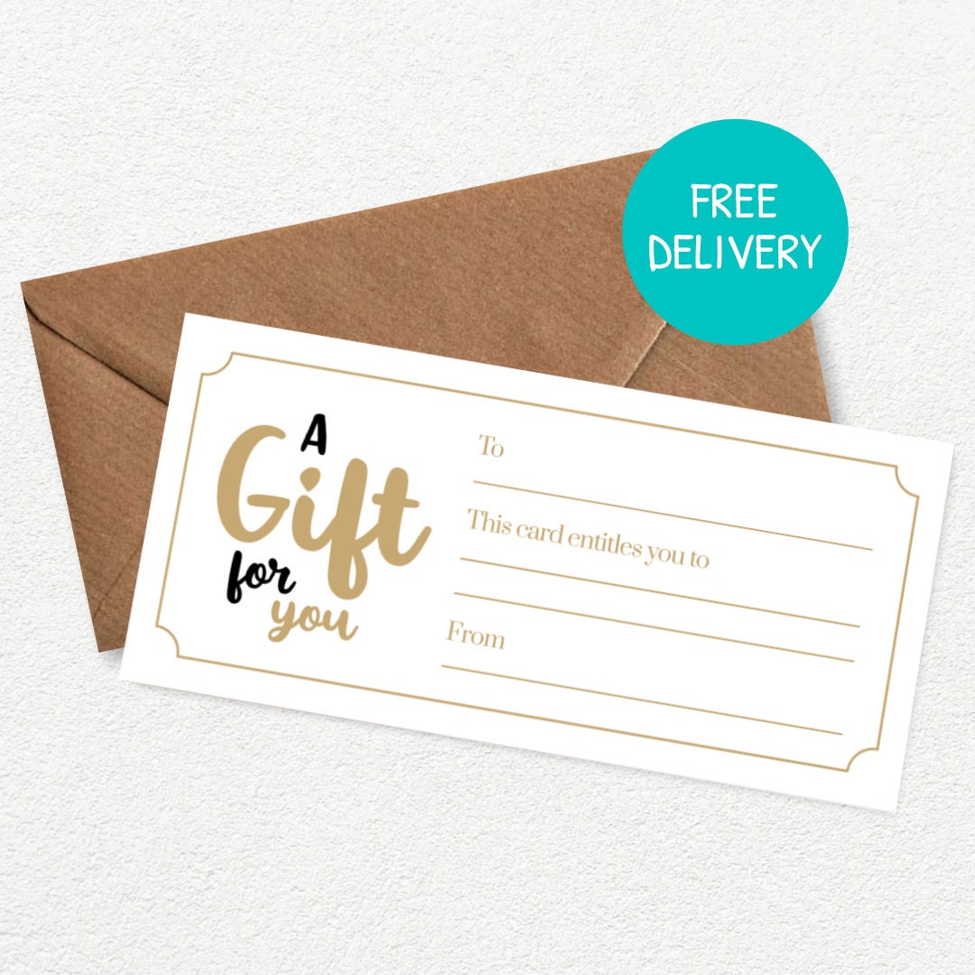 Luxury Gift Voucher Custom Gift Voucher Custom Gift Card Gift Voucher ...