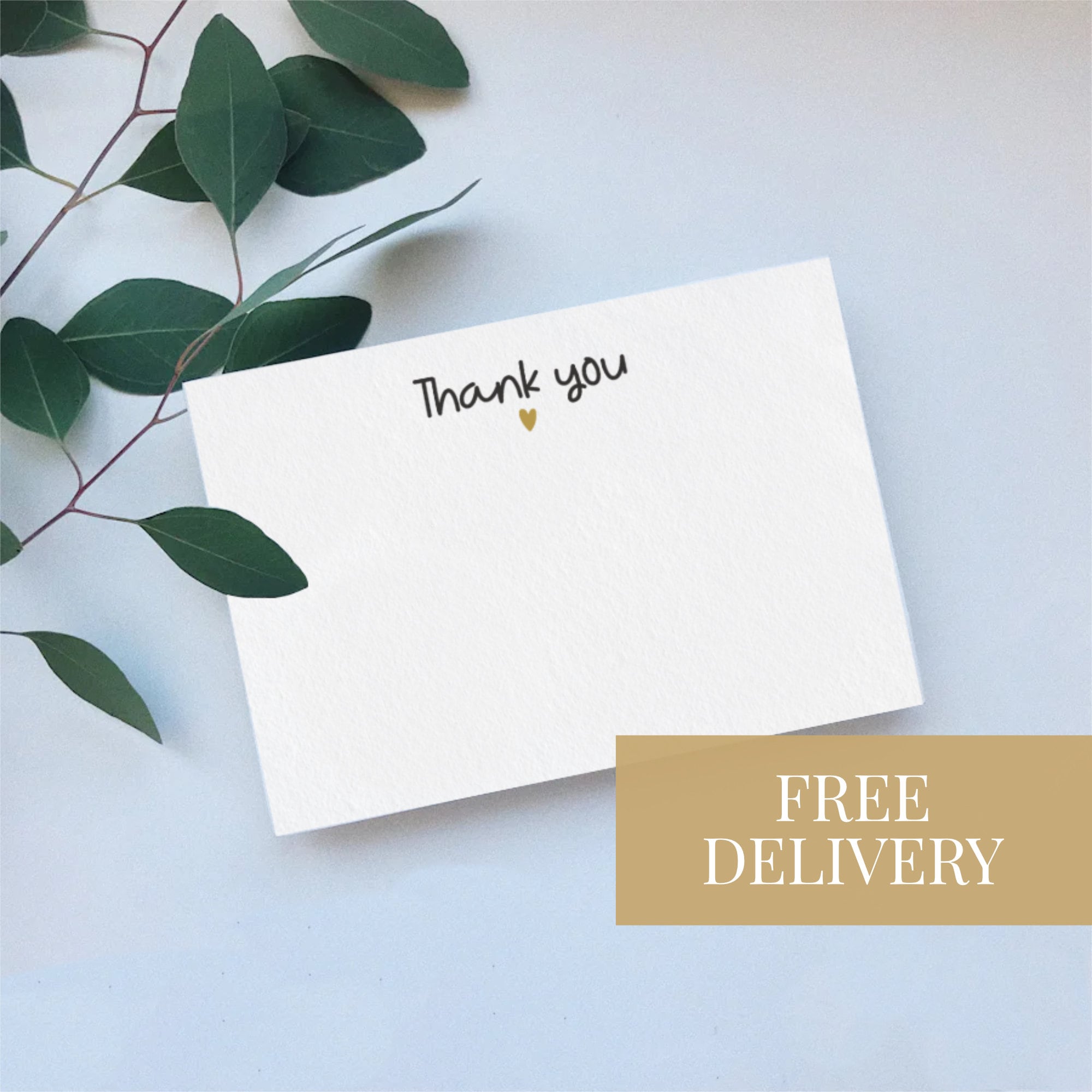Blank Thank You Card Thank You Note Card Wedding Thank You Card With ...
