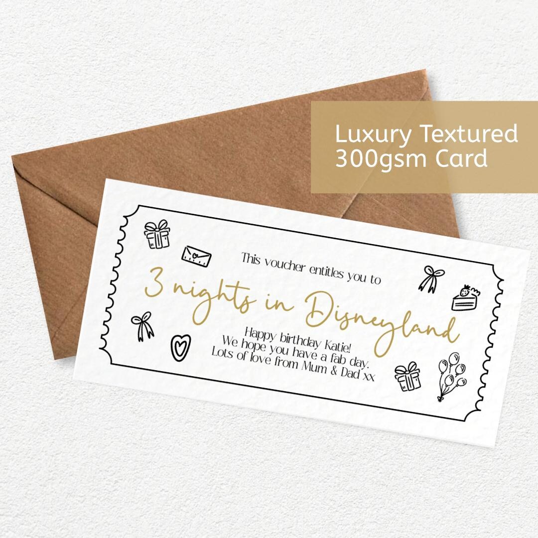 Personalised Gift Voucher | Custom Birthday Voucher | Gift Reveal ...
