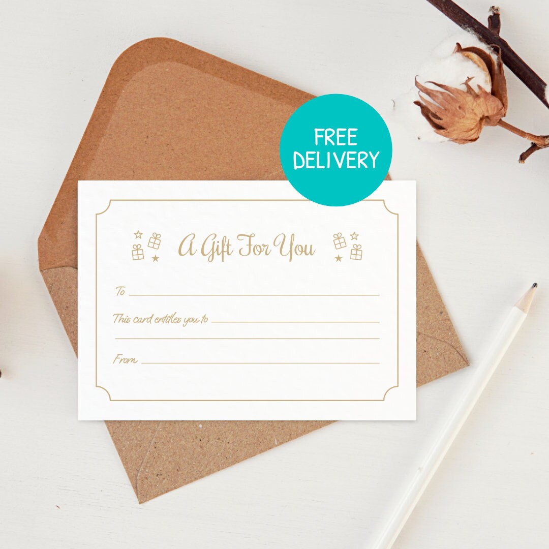 Custom Gift Voucher | Custom Gift Card | Luxury Gift Voucher | Gift ...
