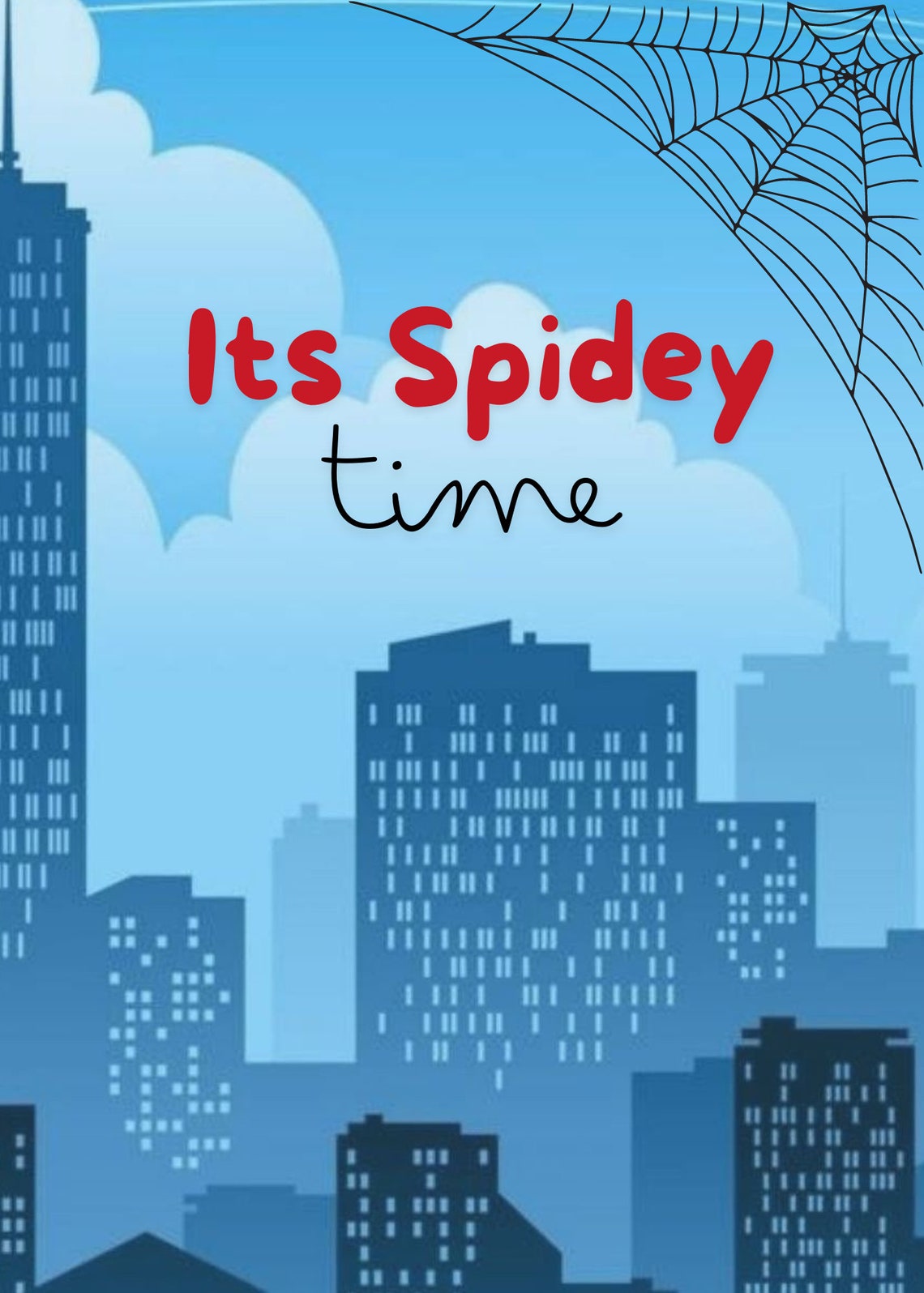 Spidey and Friends Invitation: Editable Canva Template (digital ...