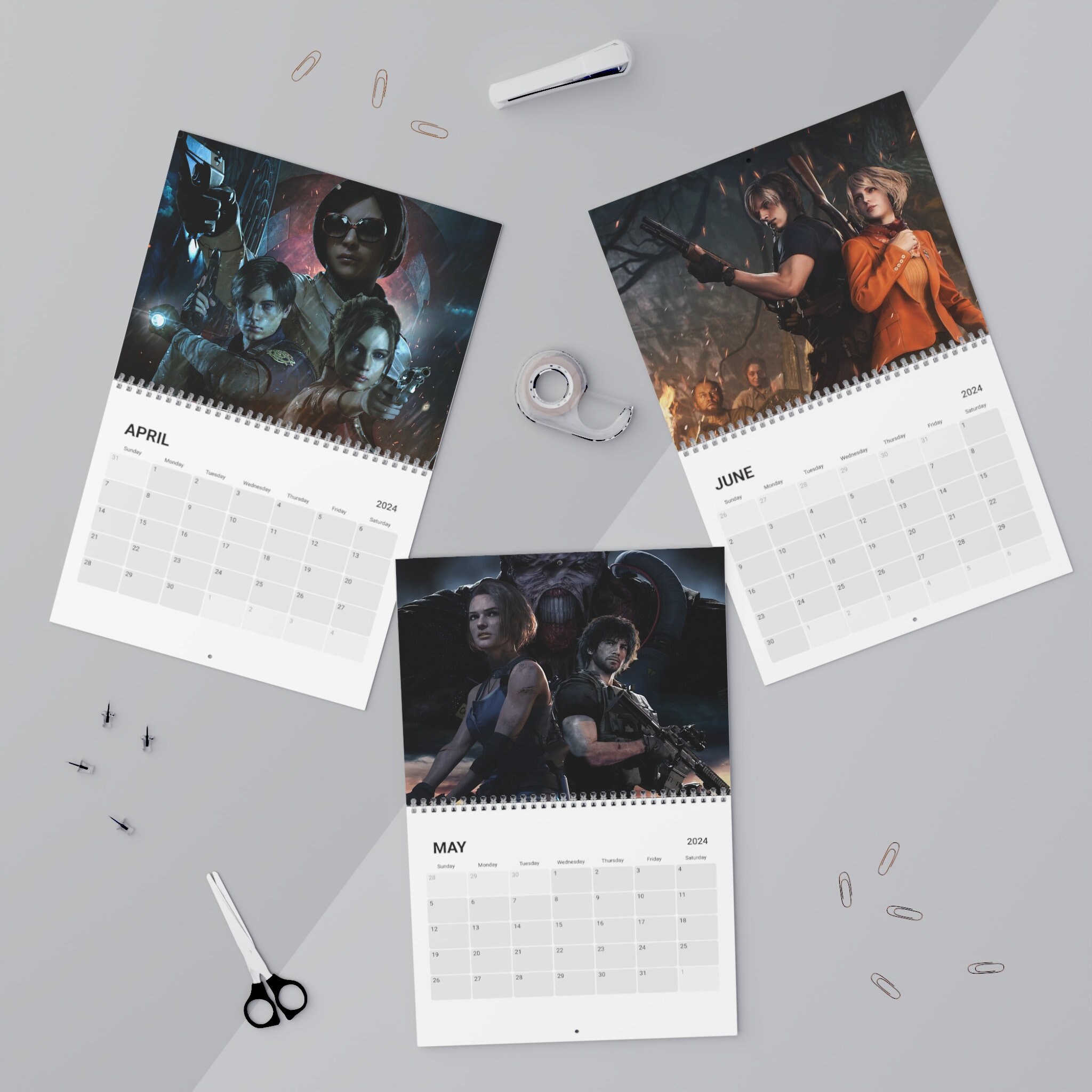 Resident Evil Franchise Wall Calendar 2024 sold by Anonymous | SKU ...