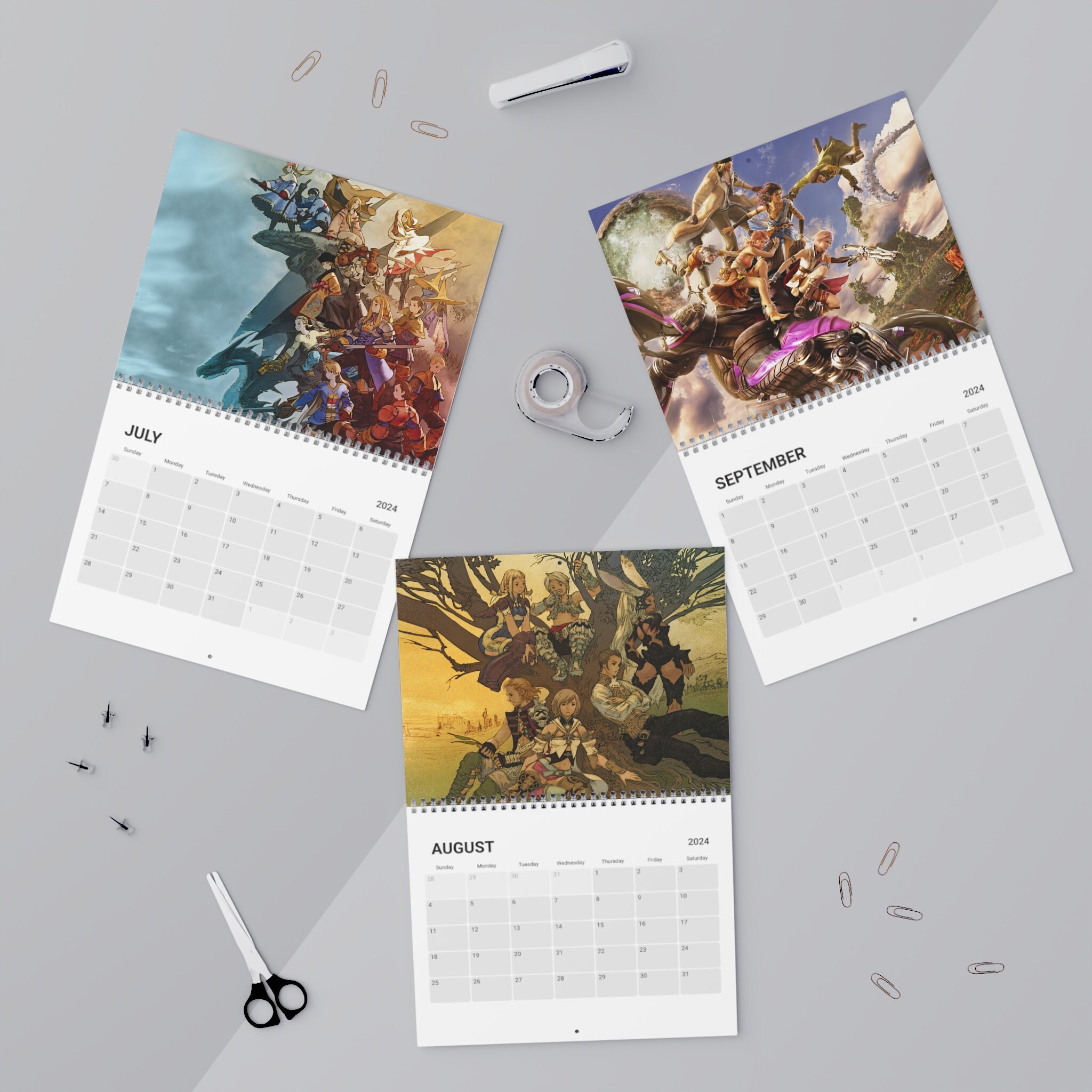 Final Fantasy Franchise Wall Calendar 2024 sold by Rapid Progeny | SKU ...