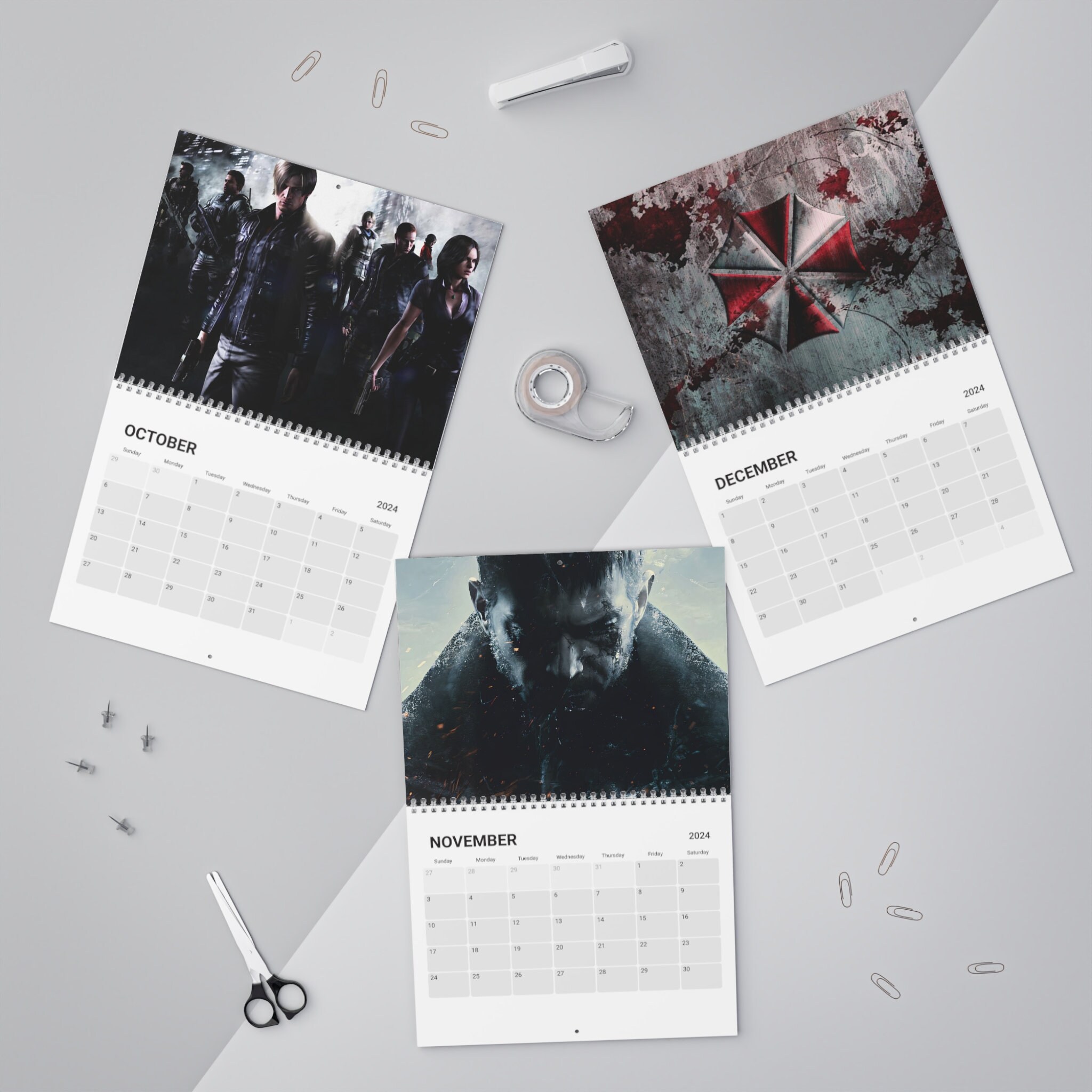 Resident Evil Franchise Wall Calendar 2024 sold by Anonymous | SKU ...