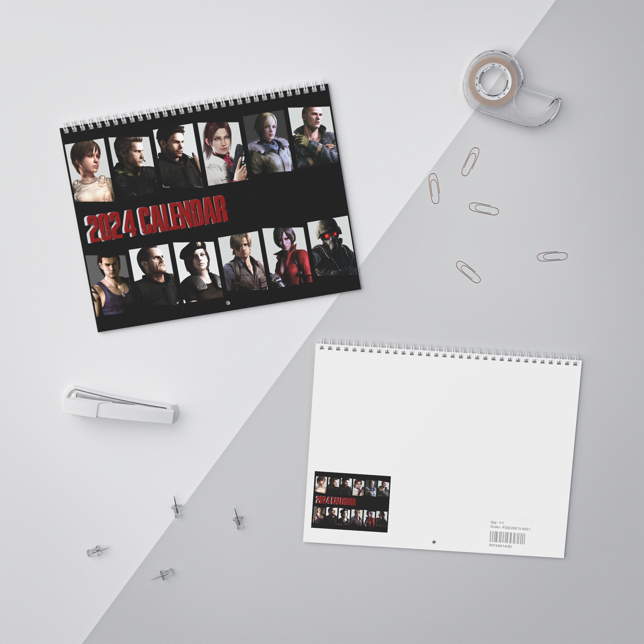 Resident Evil Franchise Wall Calendar 2024 sold by Anonymous | SKU ...