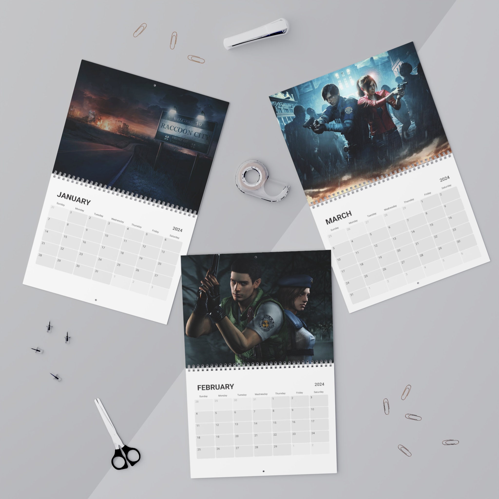 Resident Evil Franchise Wall Calendar 2024 sold by Anonymous | SKU ...