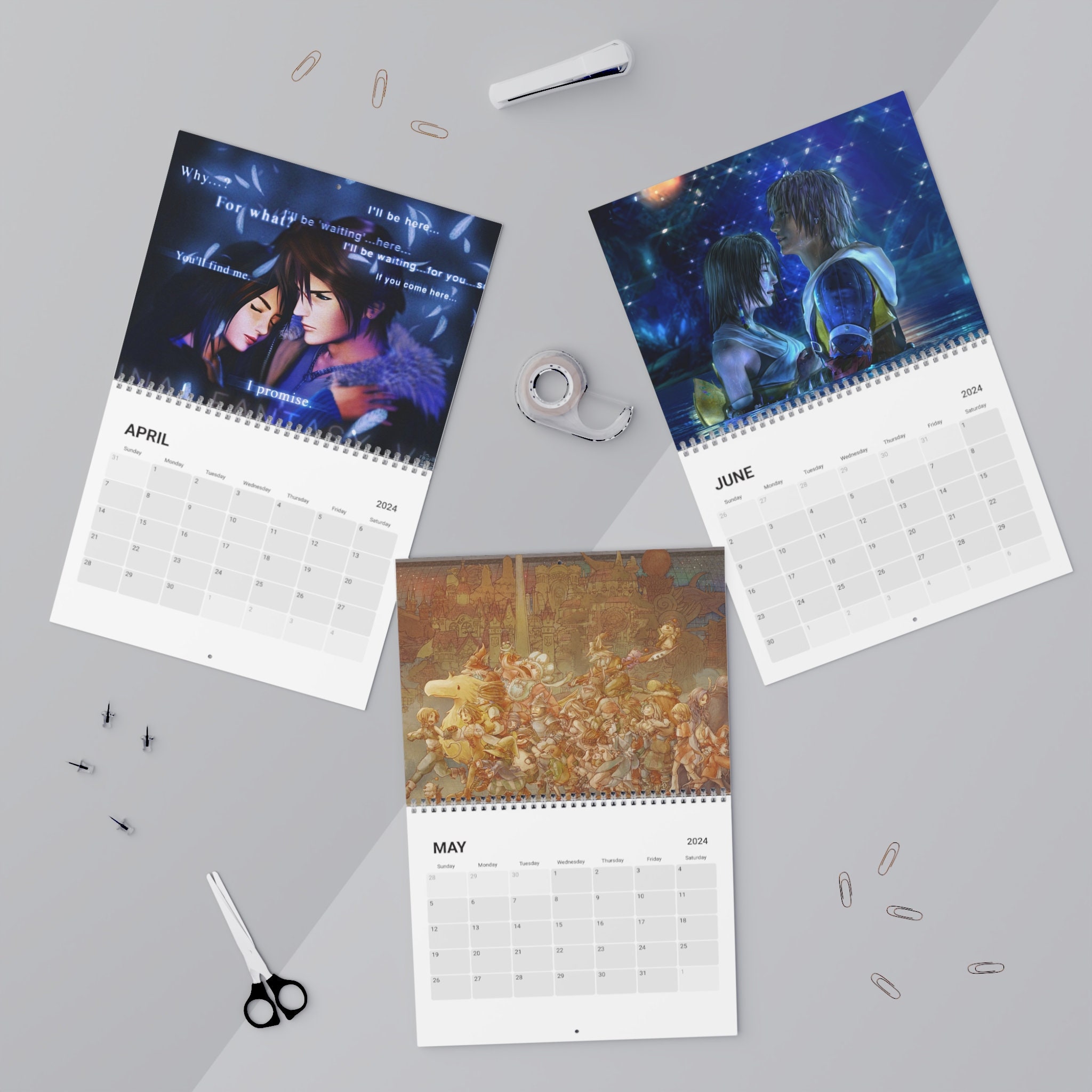 Final Fantasy Franchise Wall Calendar 2024 sold by Rapid Progeny | SKU ...