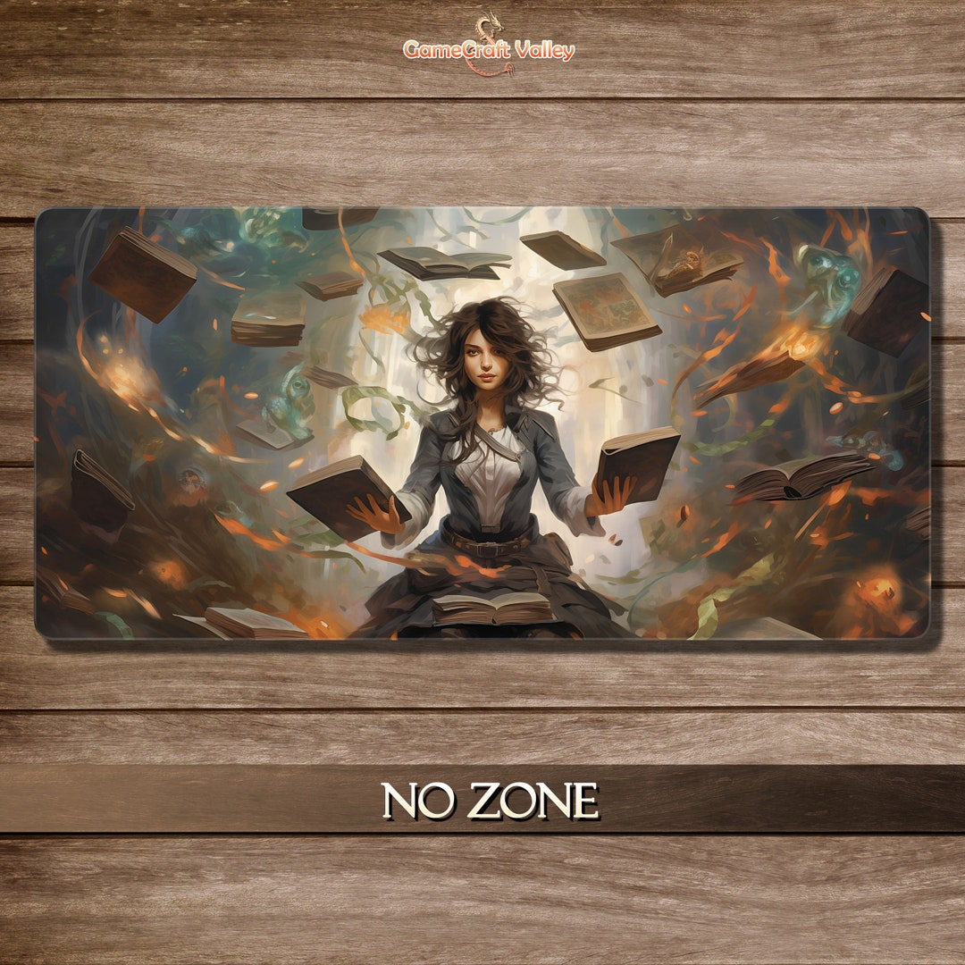 Royal Knowledge Playmat MTG With Zones / 600x300mm / Playmat - Etsy