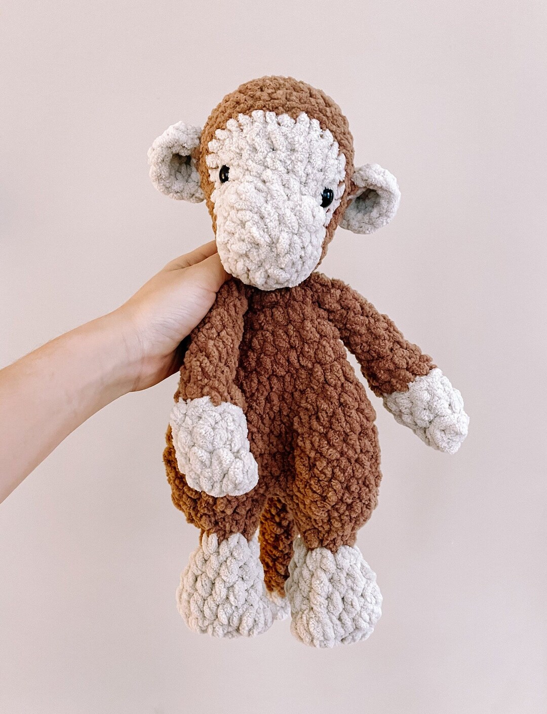 MADE TO ORDER | Monkey Snuggler, Monkey Stuffie, Monkey Plushie, Plush ...