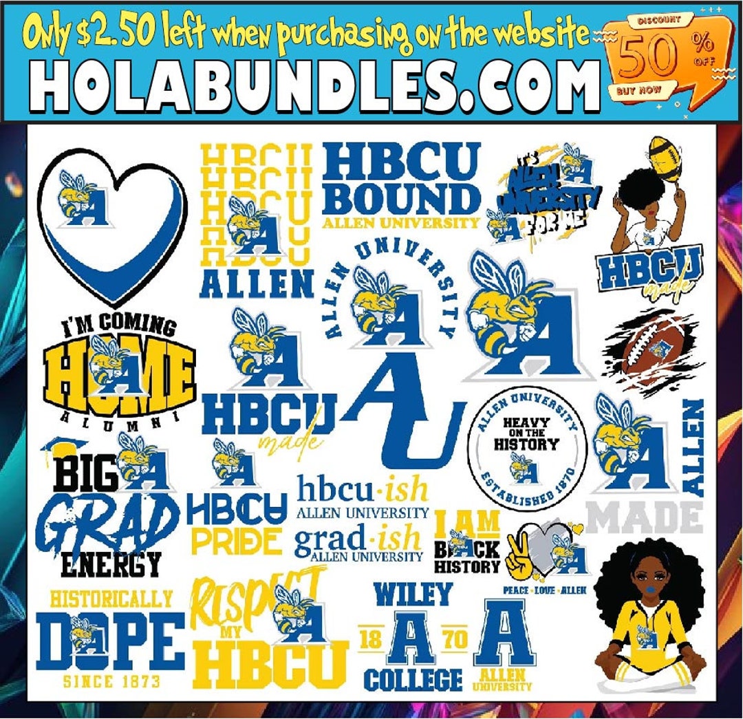 Allen University Svg & Hbcu Svg Bundle High-quality Digital - Etsy UK