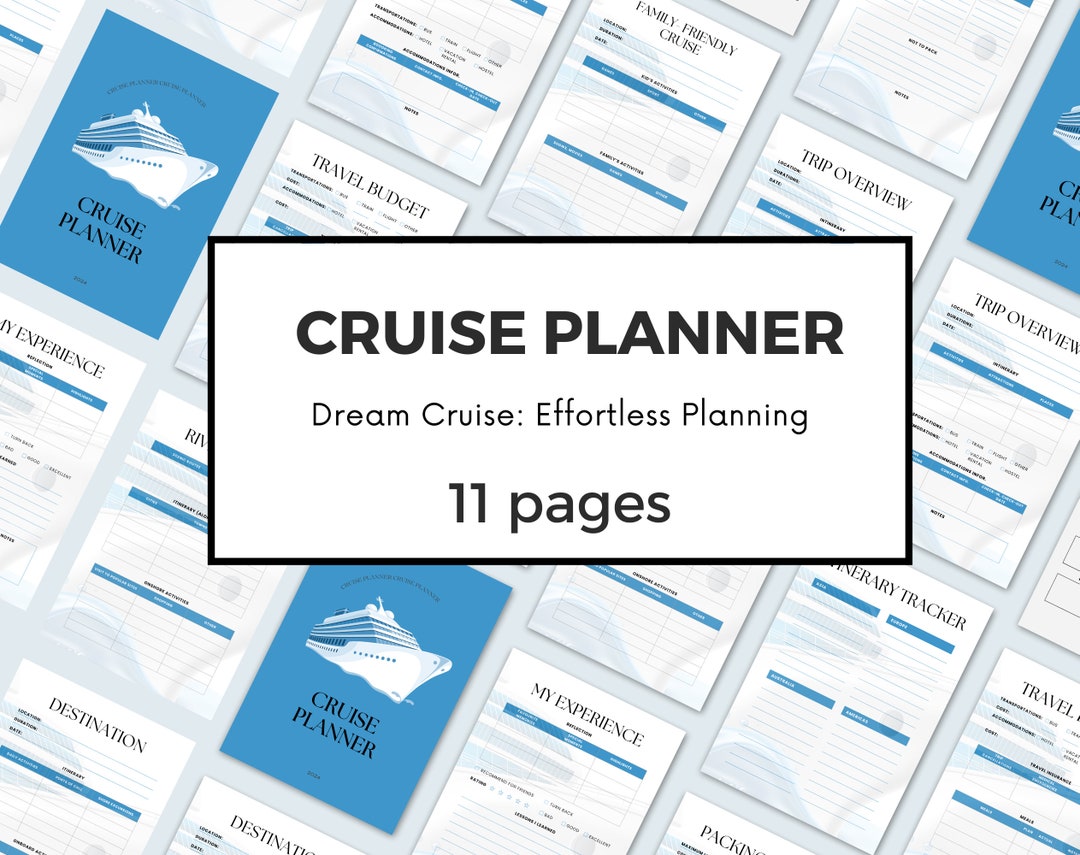 Cruise Planner Printable: Ultimate 11-page Cruise Planning PDF, Travel ...