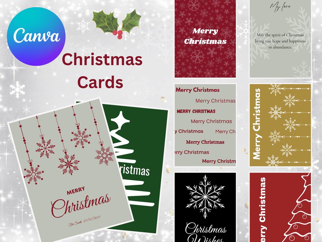 Editable Holiday Cards - 11 Unique Designs, Personalized Holiday ...