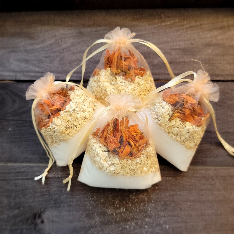 Lily Bath Sachet Bundle: Epsom Salt, Oats & Lavender - Etsy