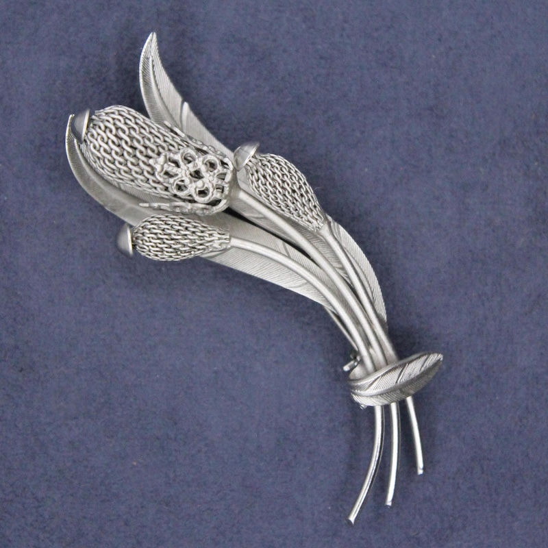 Cattail Pin Vintage - Etsy
