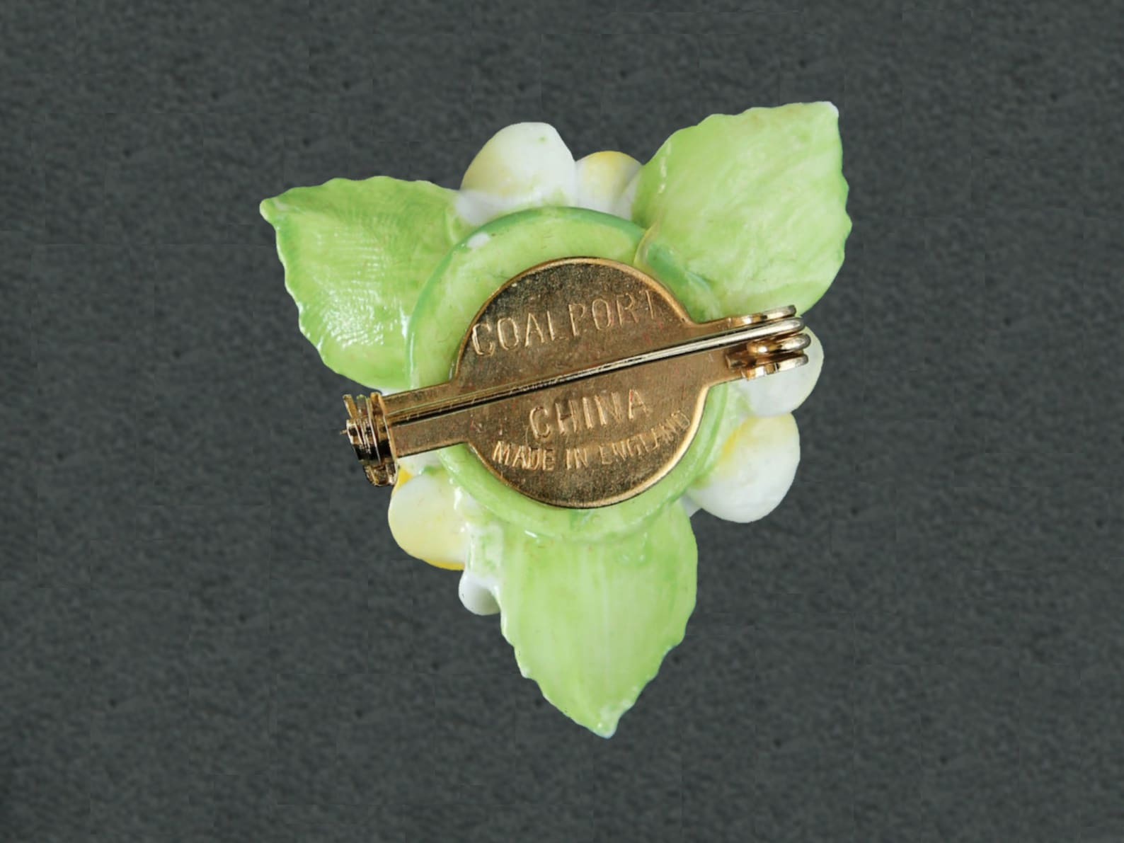 Coalport English Bone China Flower Brooch - Etsy