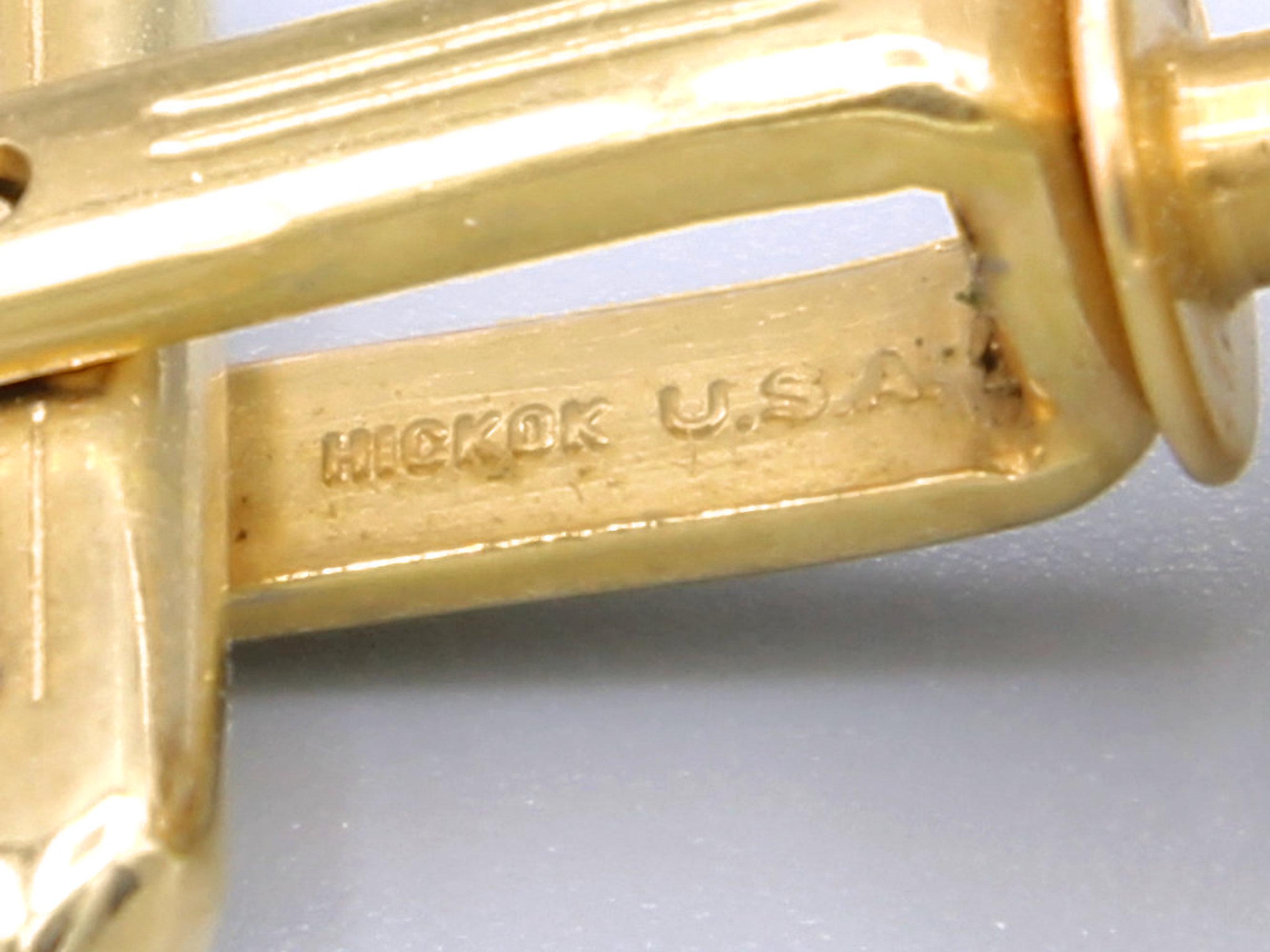 Hickok Vintage Brown Mother of Pearl Cufflinks - Etsy